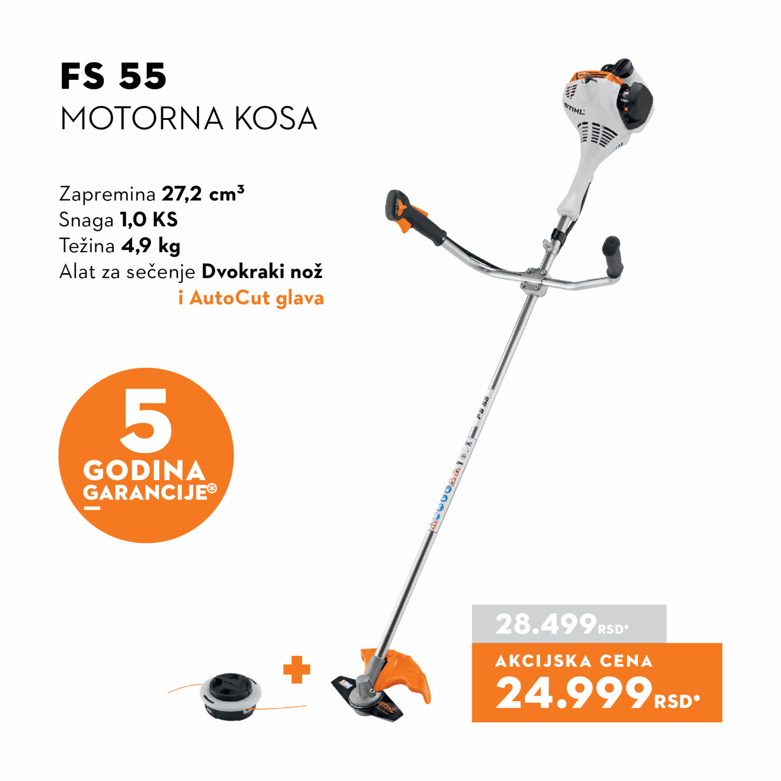 Motorni trimer FS 55, AC 26-2,GSB 230-2 - Sinbo - STIHL proizvodi ...